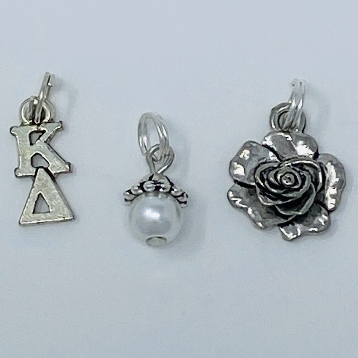 Sorority Greek Kappa Delta KD Trio Charm Set Rose Mascot | Etsy