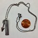 Brave Handstamped Bar Necklace With Arrow Charm, on an 18 Inch Non ...