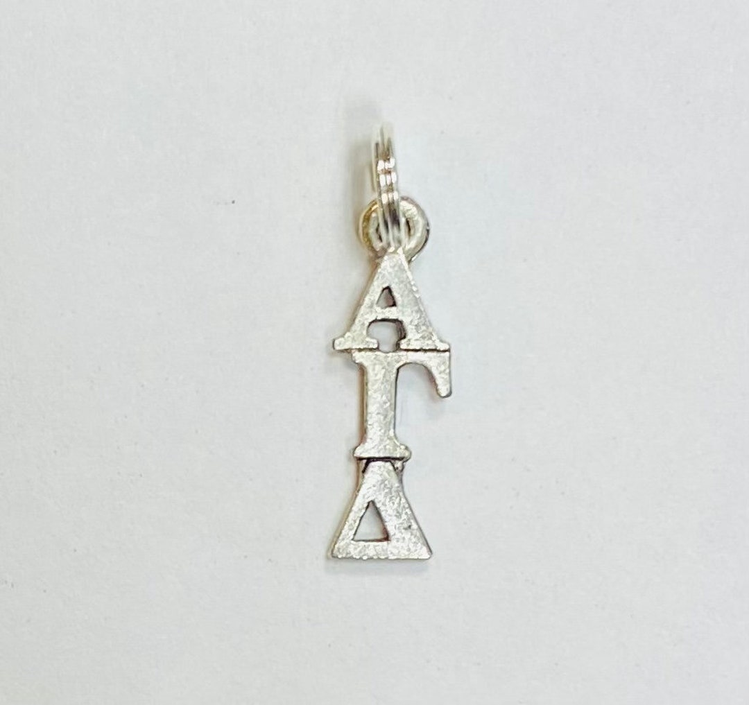 Alpha Gamma Delta AGD Sorority Greek Lavaliere Charm in Sterling Plate ...