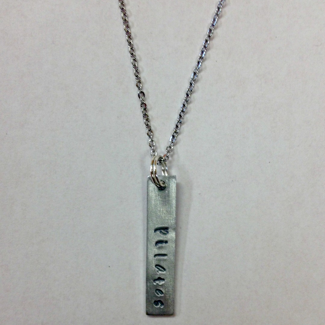 Pilates Workout Bar Necklace, Pilates Instructor, Women's Athlete ...