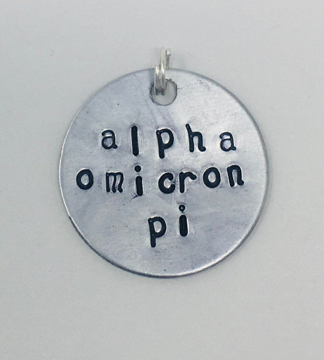 Alpha Omicron Pi Aopi Silver Greek Sorority Charm Made of Non-tarnish ...