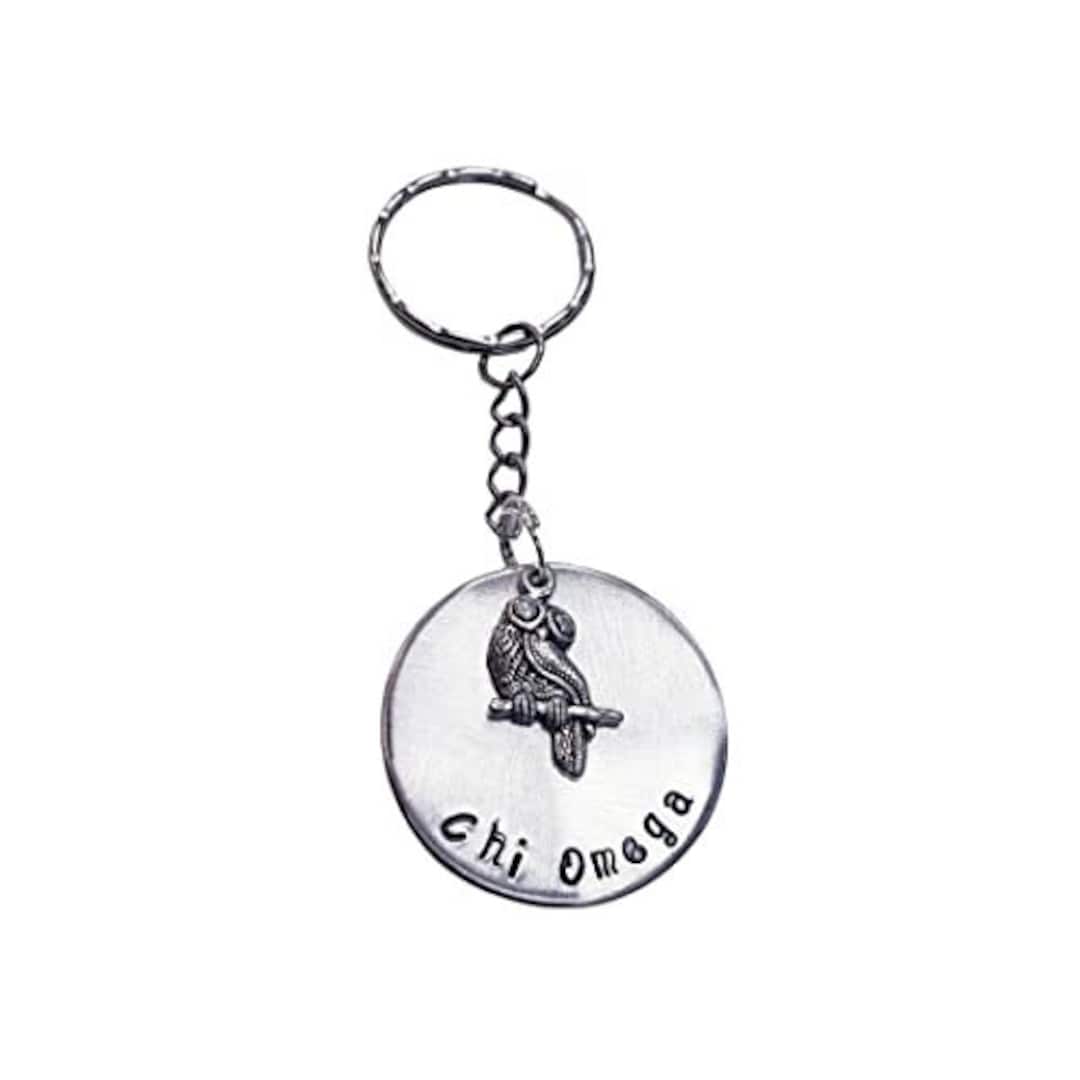 Chi Omega Owl Mascot Sorority Keychain Chi O CO Greek Gift - Etsy