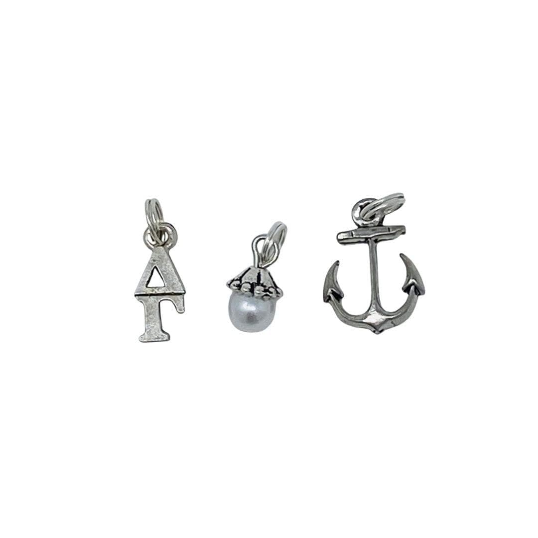 Delta Gamma DG Sorority Greek Trio of Charms - Anchor Mascot Charm ...