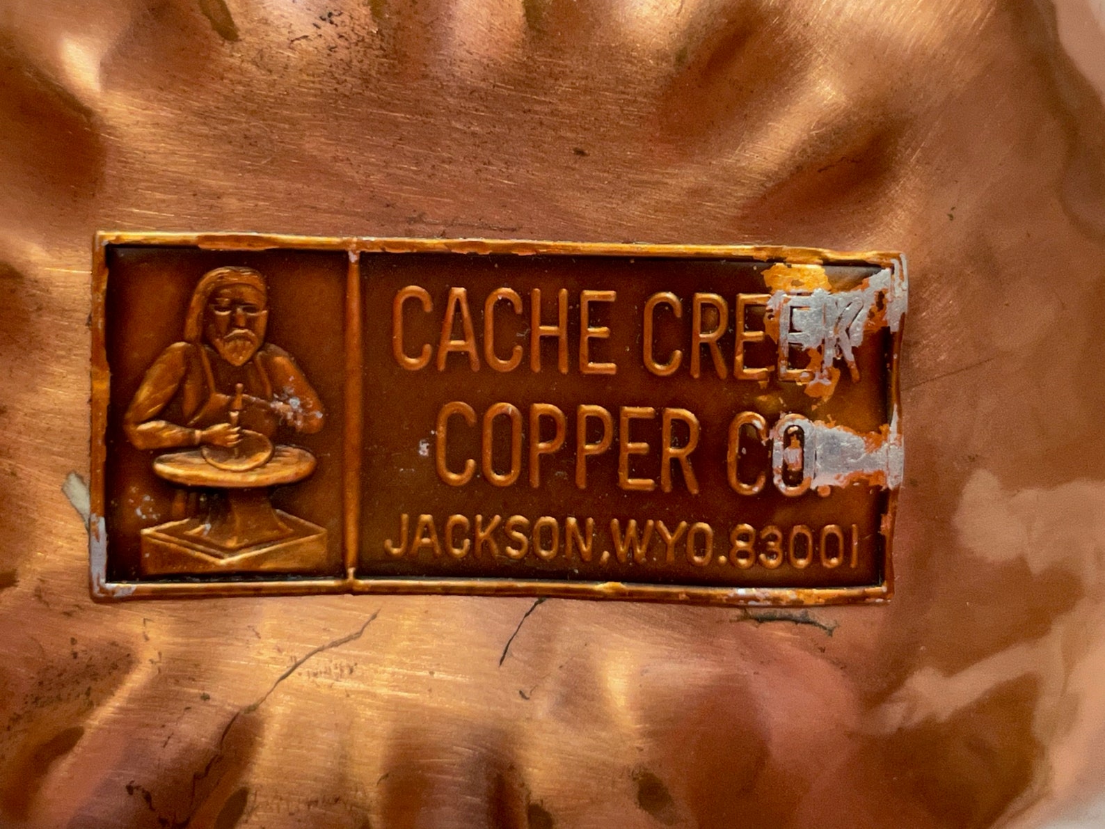 Cache Creek Copper Co Copper Dish Hammered and Crimped Wavy - Etsy