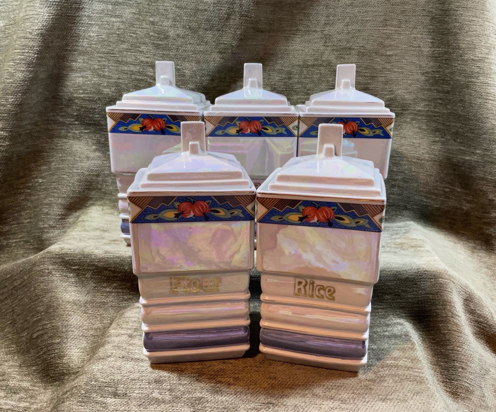 6.25\u201d x 4\u201d X 4\u201d 8\u201d w Lid, Iridescent Mepoco ...