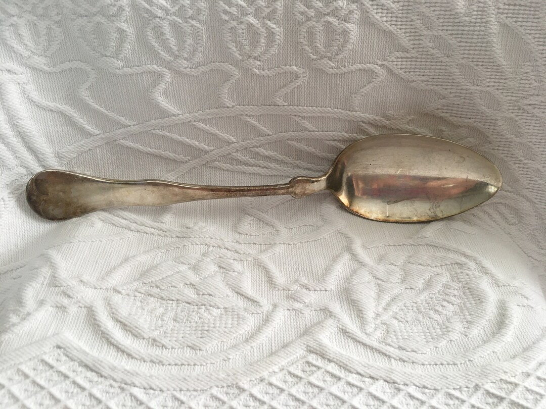 Reed & Barton 4+ Silver Plate Serving Spoon, Fiddle Pattern ...