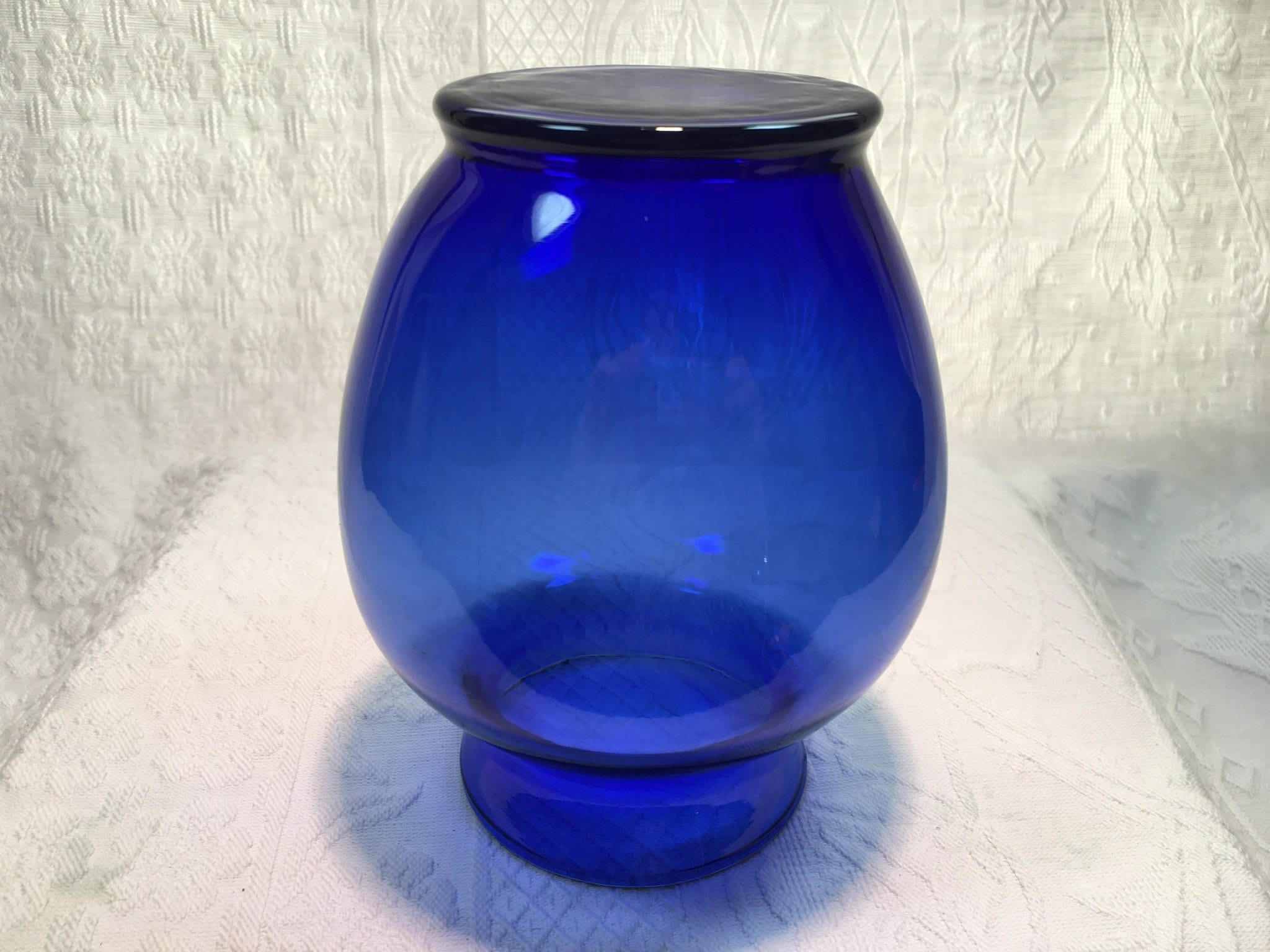Home & Living Art Deco vase cobalt blue glass hand-blown 30s 40s ...