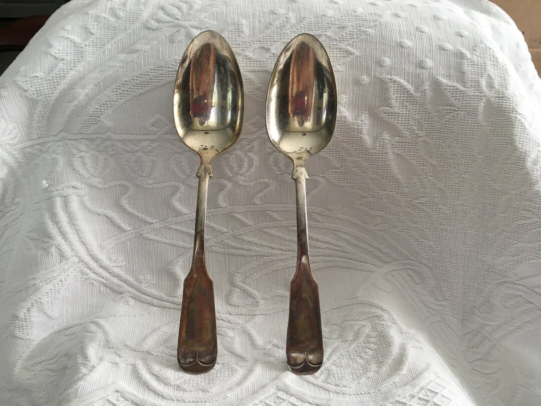 Wallace Silver Plate 1890 Fiddle or Fiddle Tipped Pattern Serving ...