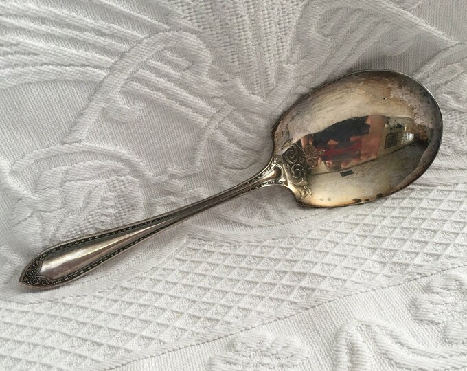 Community Silver by Oneida Silver Plate Berry Serving Spoon, Sheraton ...