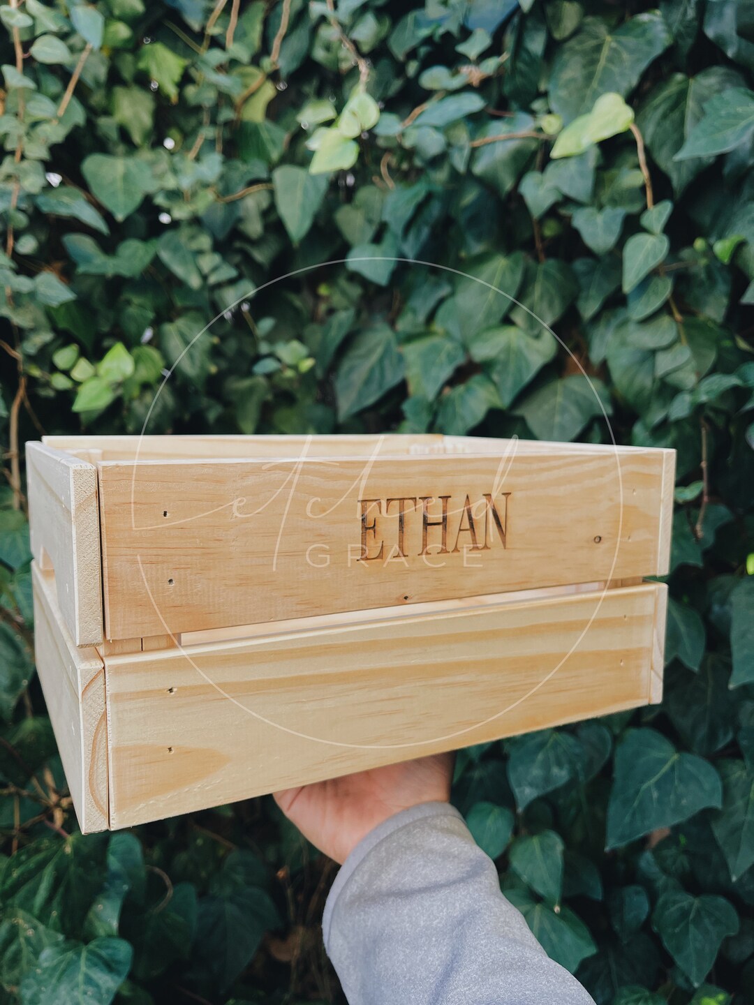 Custom Laser Engraved Wooden Crate Corporate Gift Promo Crate Dorm ...