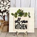 Self Serve Kitchen Sign Home Decor Box Wood Craft Box DIY Wood Sign Do ...