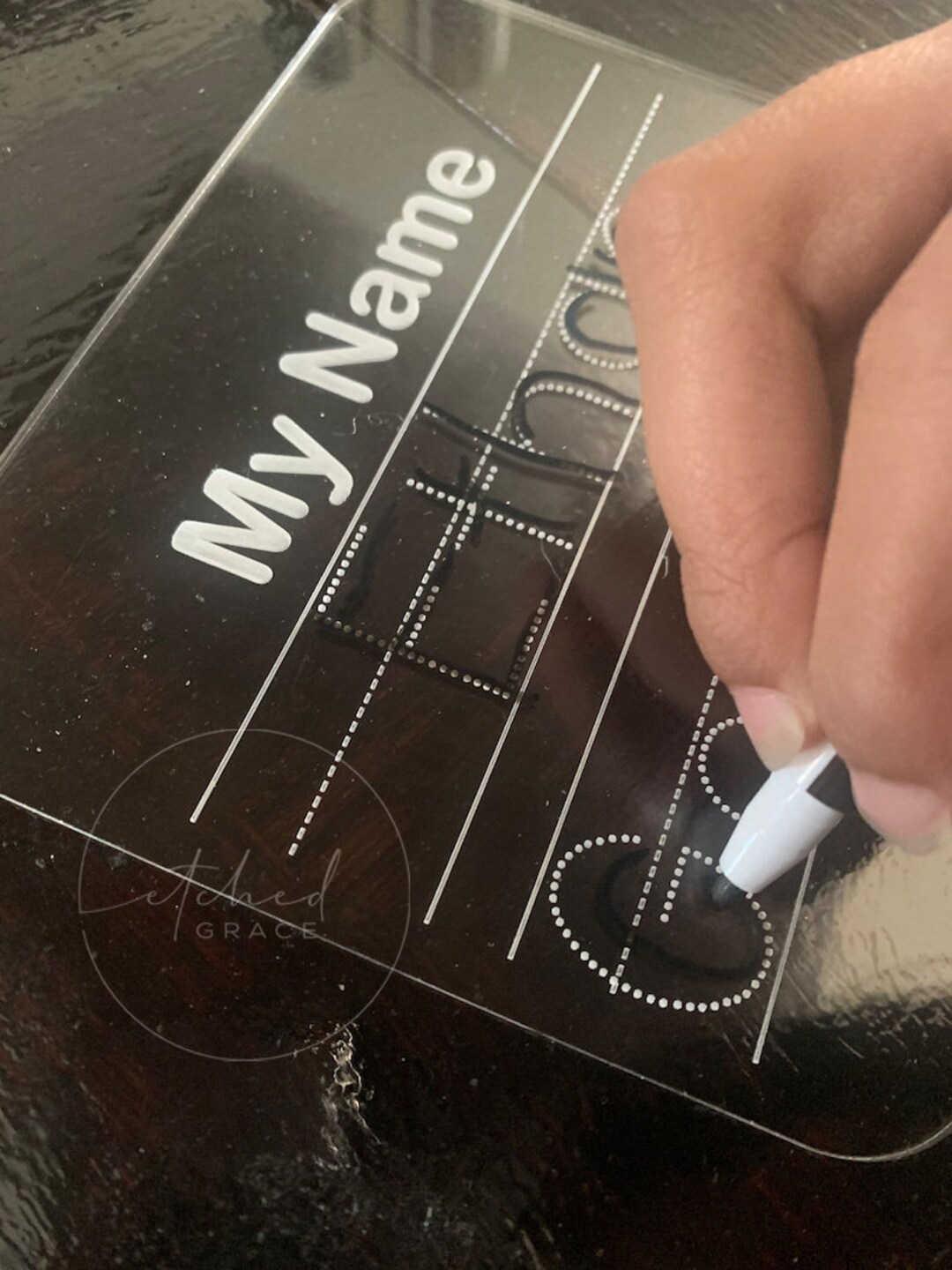 Trace Boards Acrylic Trace-boards Practice Handwriting - Etsy