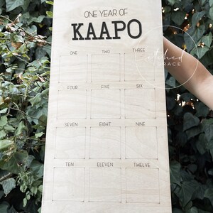 Personalized Milestone Memory Board one Year Of Board Minimalist Baby ...