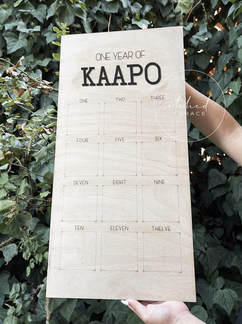 Personalized Milestone Memory Board one Year Of Board - Etsy