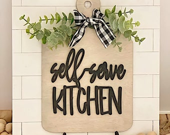 Serve Yourself Sign - Etsy
