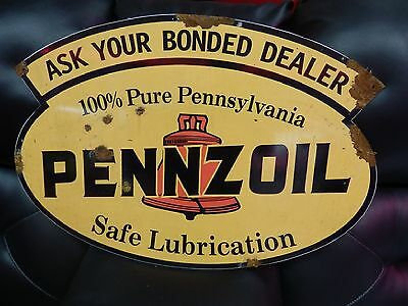 Antique Vintage Look Large Pennzoil Gas Station Sales Service Etsy