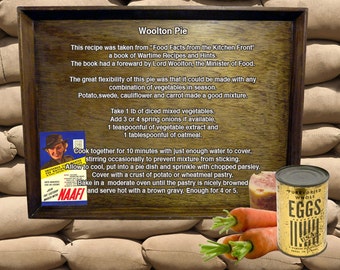 WW2 Second World War Recipe Rationing A5 A4 Canvas Print | Etsy