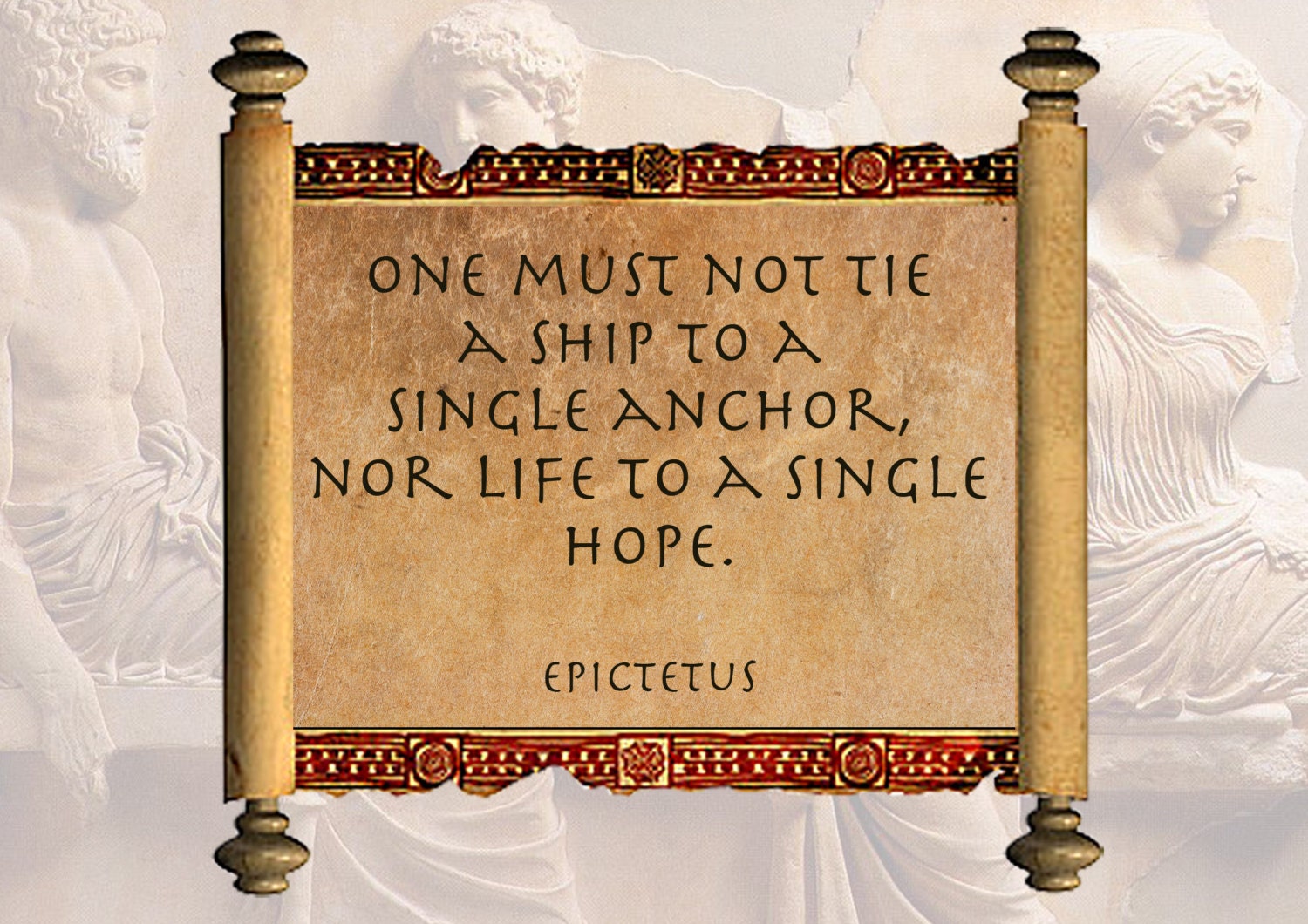 Epictetus Ancient Greek wisdom & sayings A single | Etsy