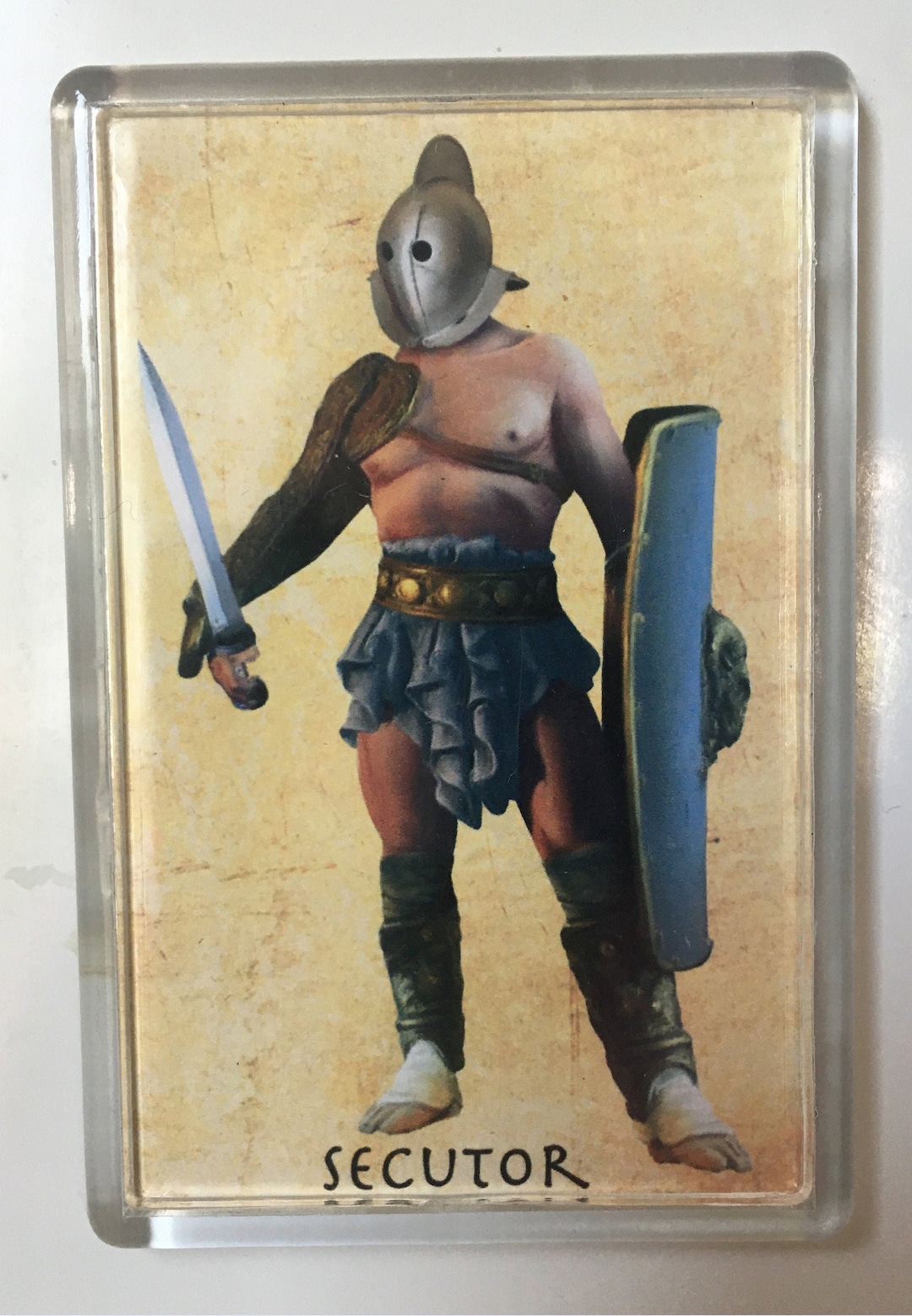 Gladiator Secutor Fridge Magnet Handcrafted Acrylic Retro - Etsy