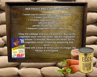 WW2 Second World War Recipe Rationing A5 A4 Canvas Print | Etsy