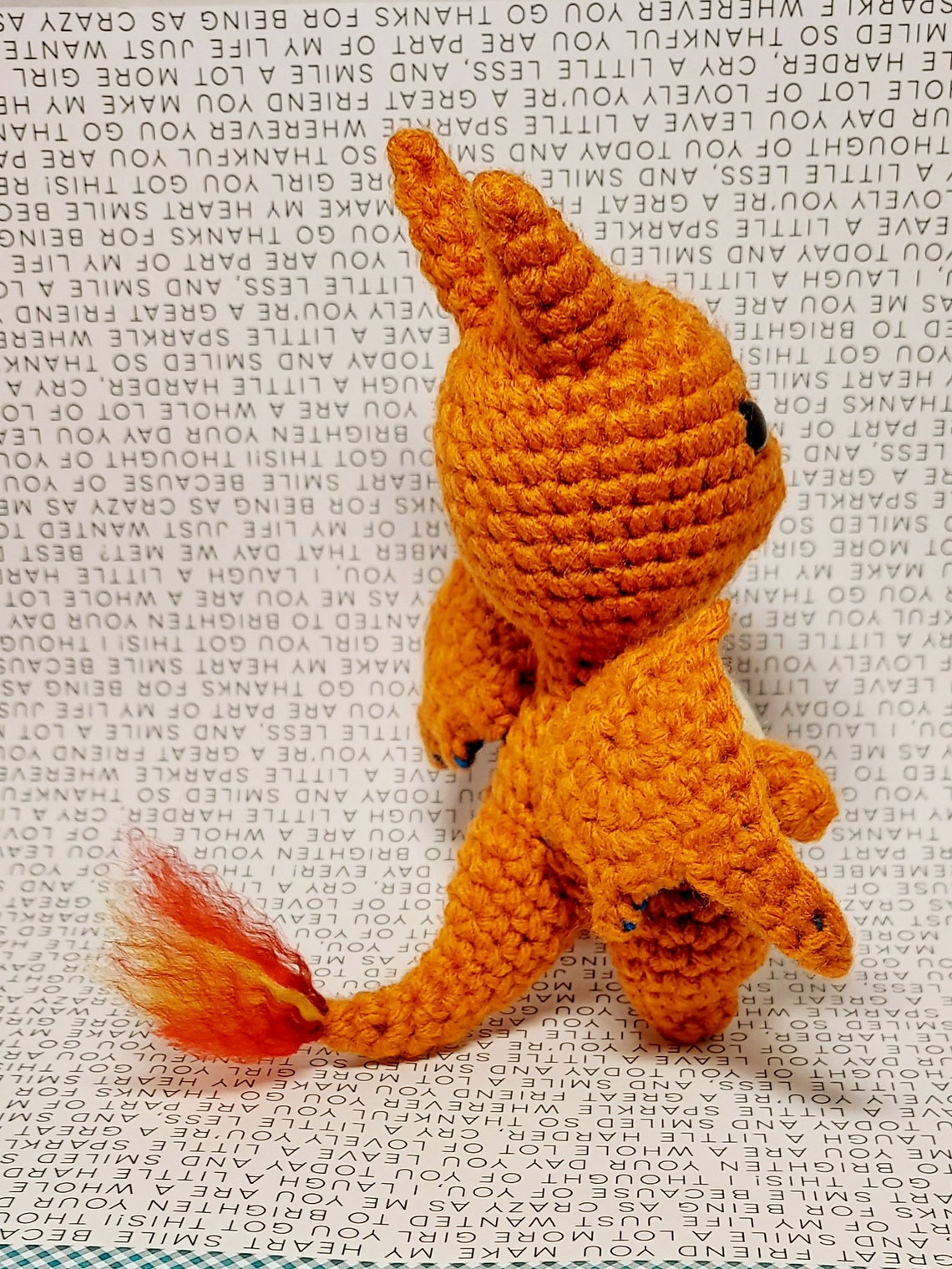 Fire Evolution: Charmander, Charmeleon and Charizard Crochet Chibi ...