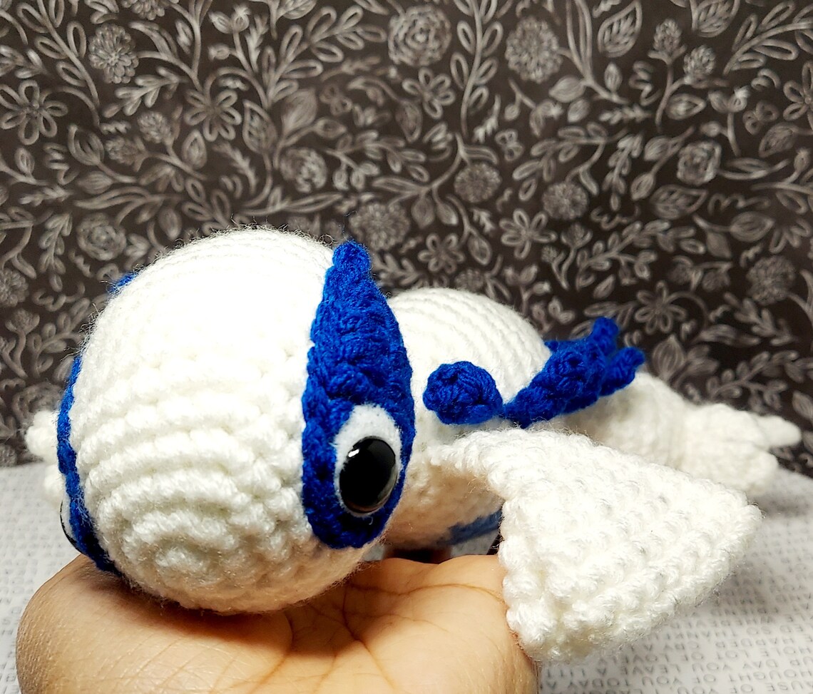 Lazy Lugia Handmade Crochet Amigurumi Pokemon Plush - Etsy