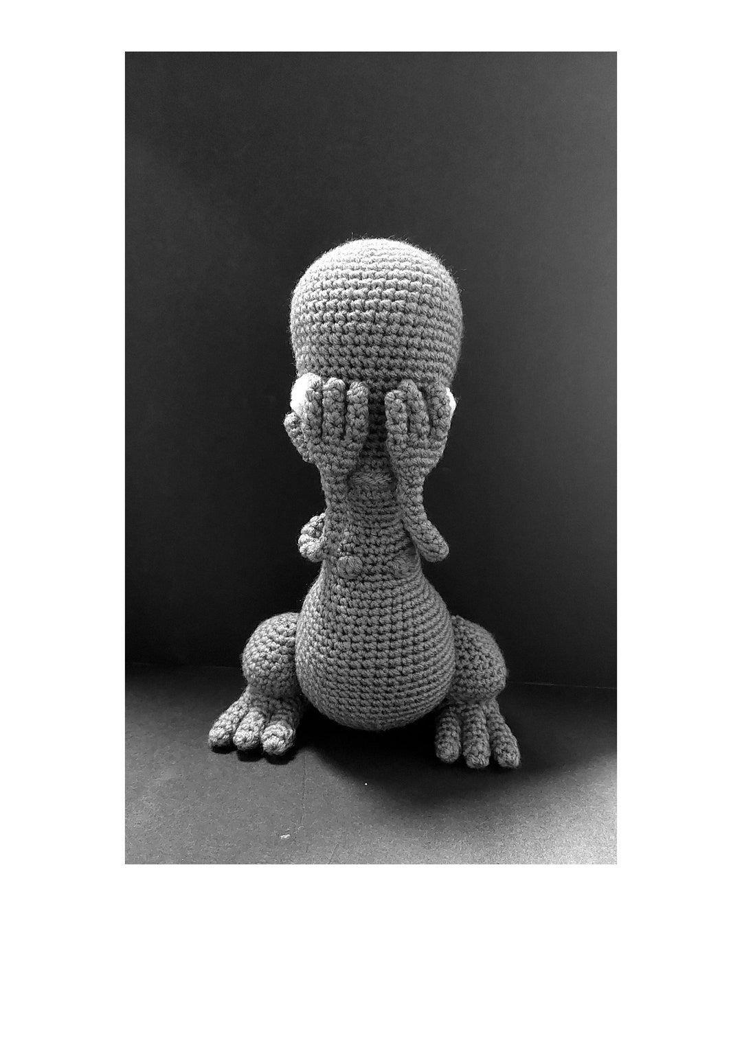 Roger Smith Plush Toy Crochet Roger Alien, Fun Gift Idea, Handmade ...