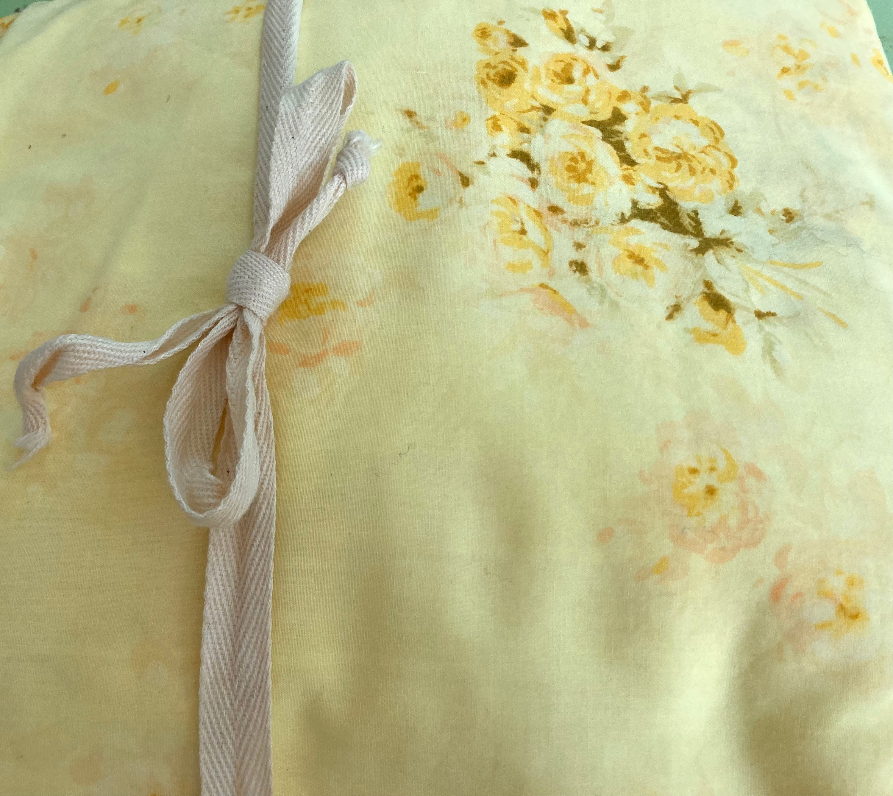 Vintage SPRINGMAID PERCALE Yellow Floral FULL Size Sheet Set - Etsy