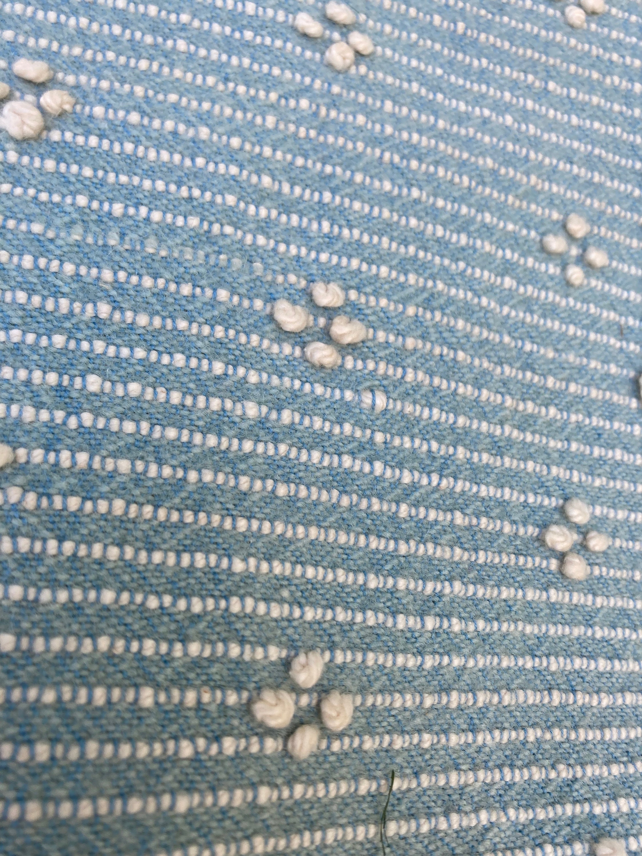 Vintage FARMHOUSE Style Aqua & Cream WOOL Blanket 57 X 96 - Etsy