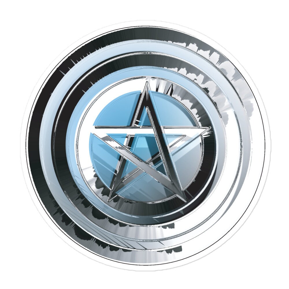Steel Pentacle Sticker by Enemy Empire Art Studio - Etsy