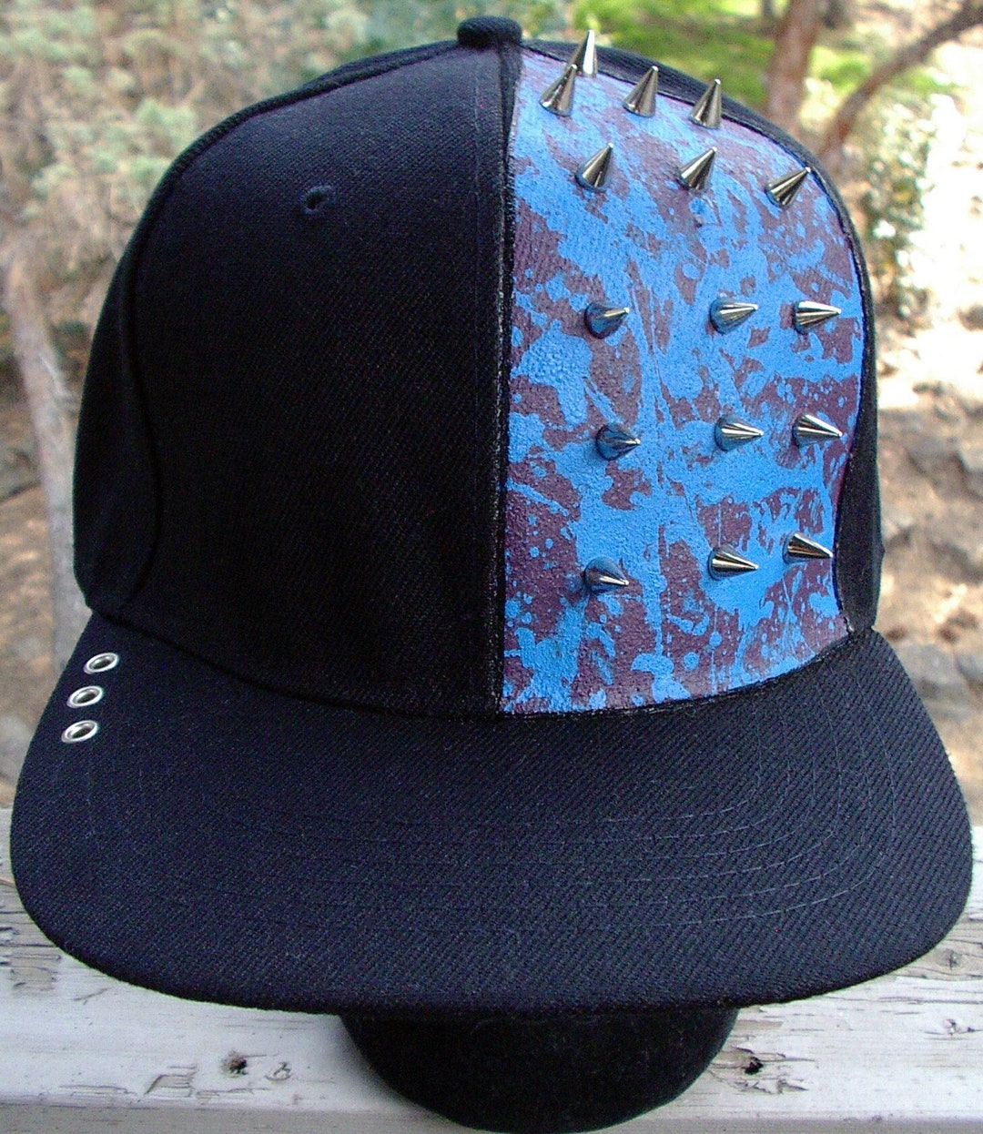 Custom Hand Painted & Spiked Hat by Enemy Empire Art Studio - Etsy
