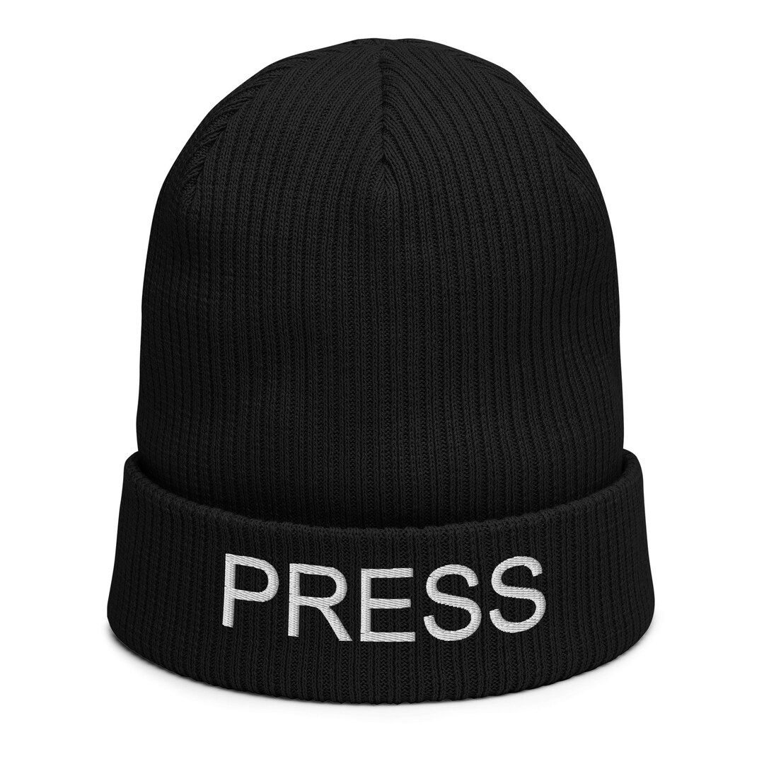 Citizen Journalist Press Knit Beanie by Enemy Empire Art Studio - Etsy