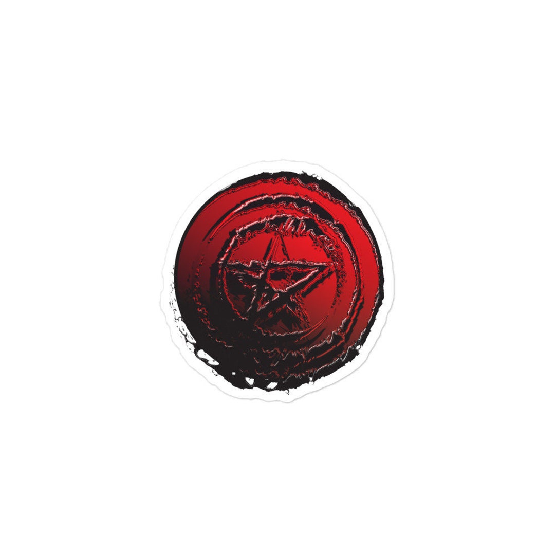 Blood Pentacle Sticker by Enemy Empire Art Studio - Etsy