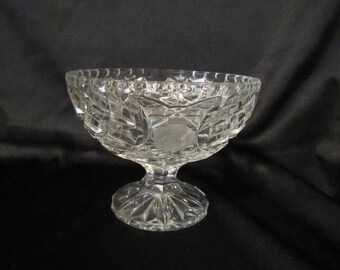 Cut crystal bowl | Etsy