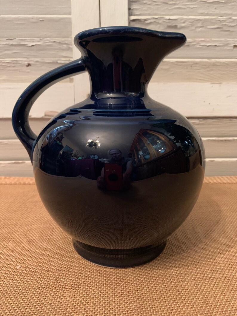Fiestaware Cobalt Blue Carafe - Etsy