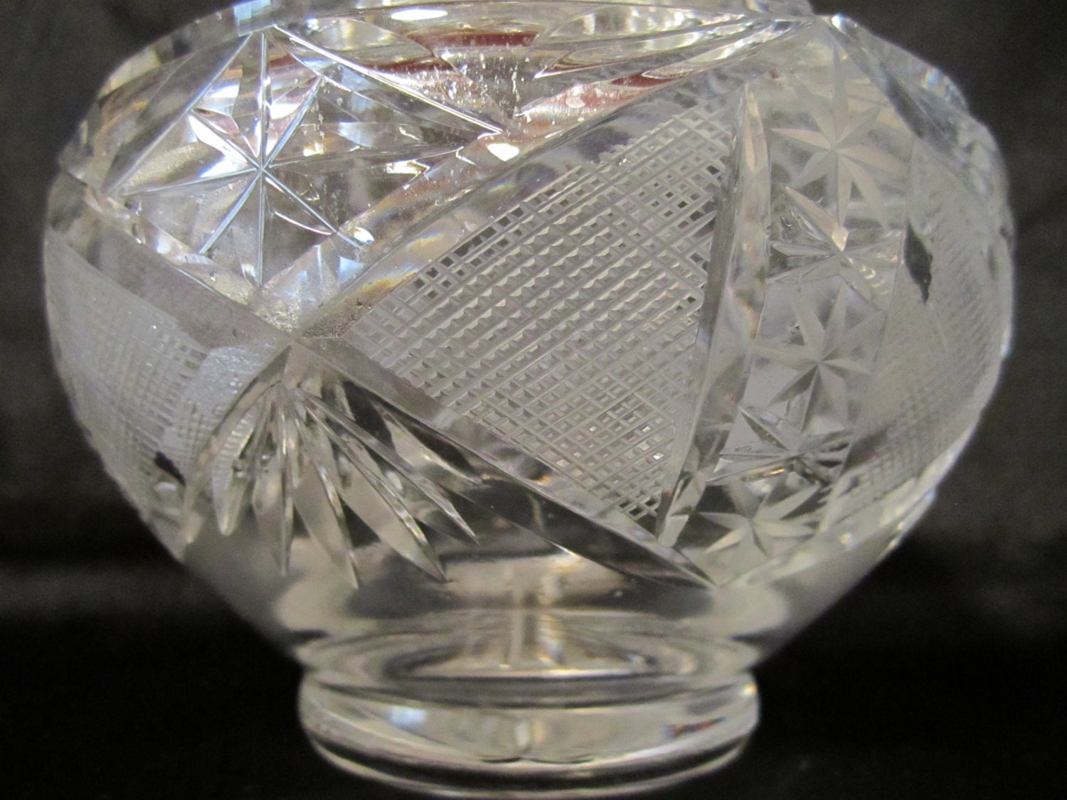 Cut Crystal Vase Vintage - Etsy