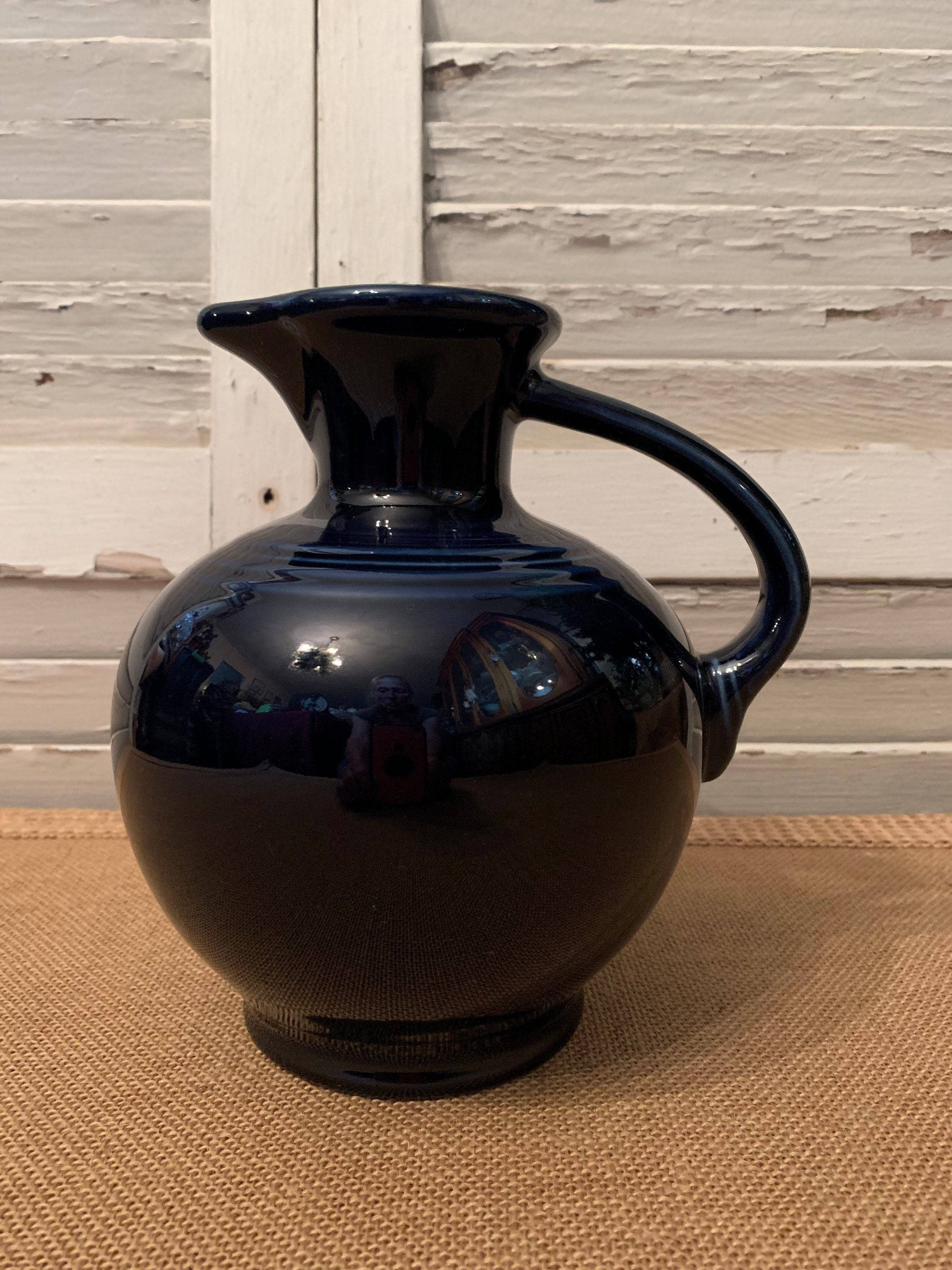 Fiestaware Cobalt Blue Carafe - Etsy