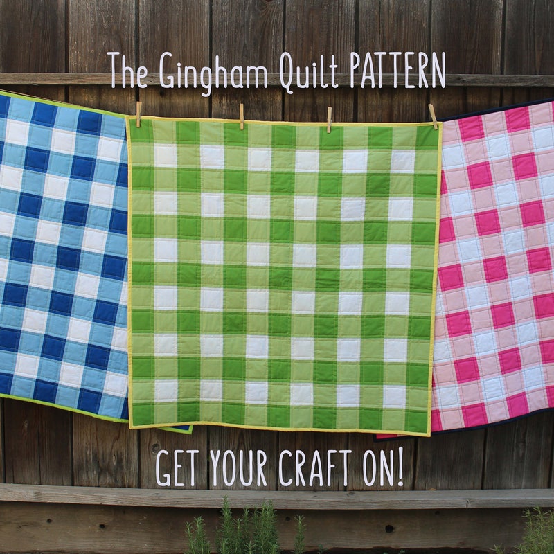 Gingham Quilt - Etsy