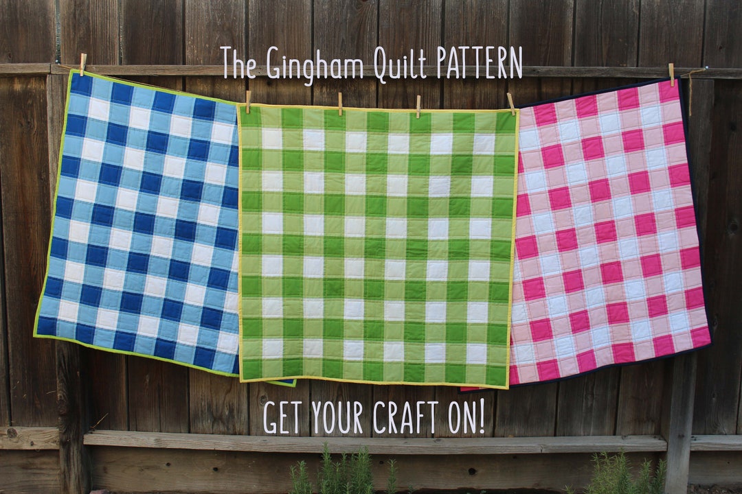 The Gingham Quilt PATTERN - Etsy