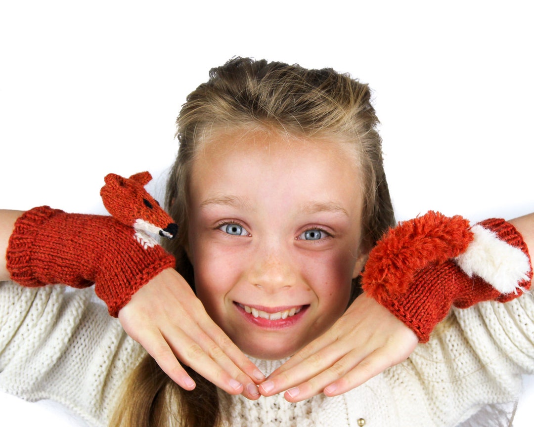KNITTING PATTERN: Freddie Fox Mittens - UK Terms - Mittens • Wrist ...