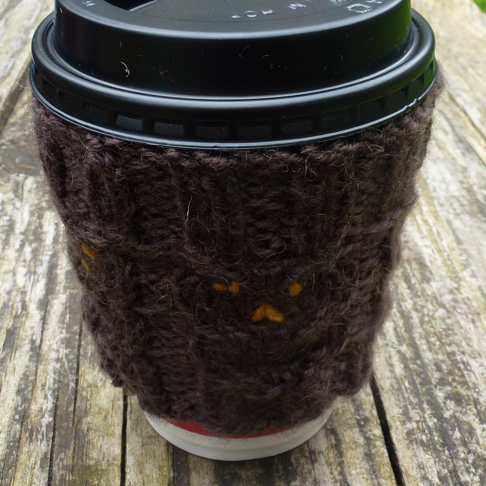 Coffee Cozy Knitting Pattern Knit Coffee Cozy Knitted Cup Cosy | Etsy
