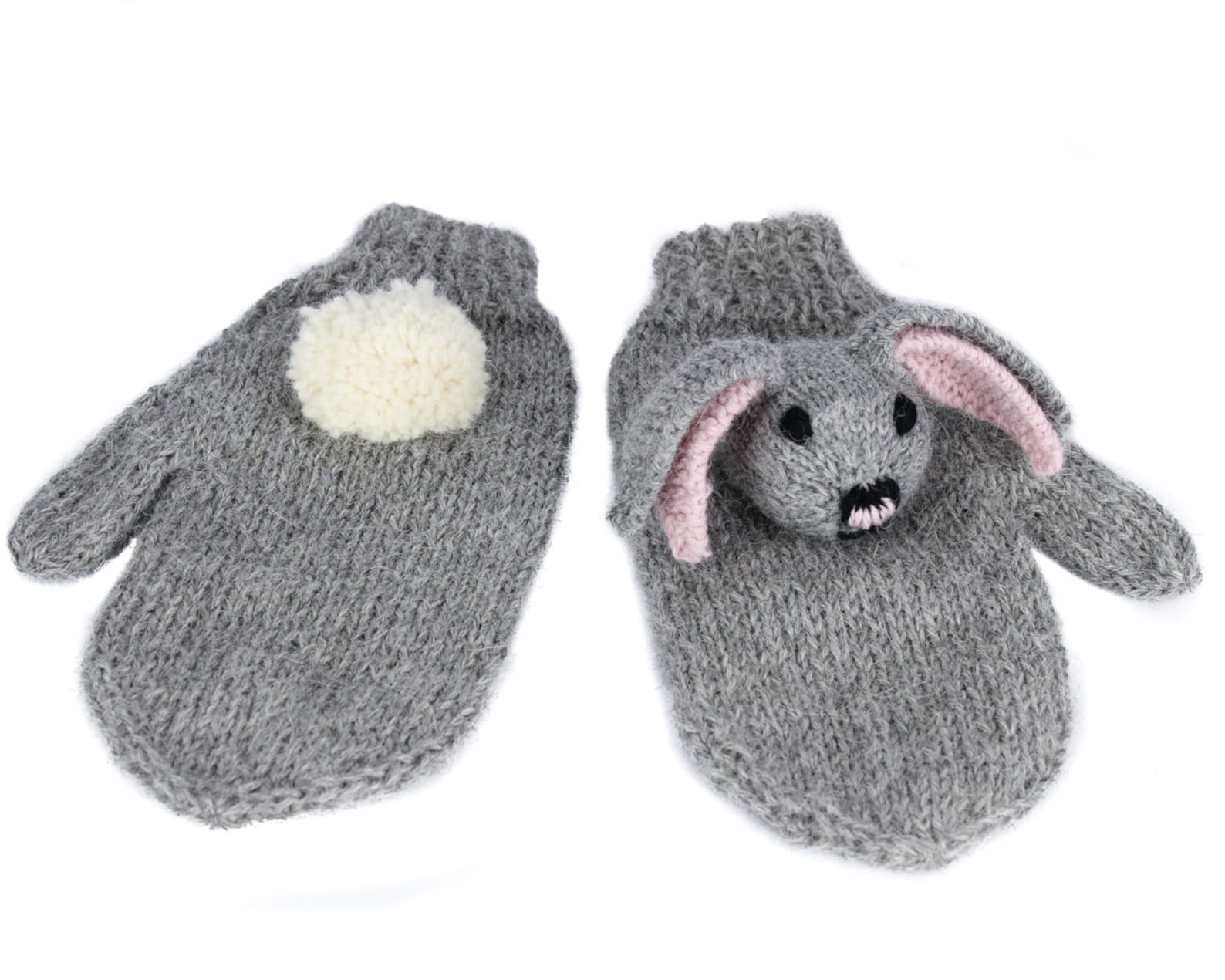 Knitting Pattern (US): Rebecca Rabbit Mittens, 3 Patterns - Wrist ...