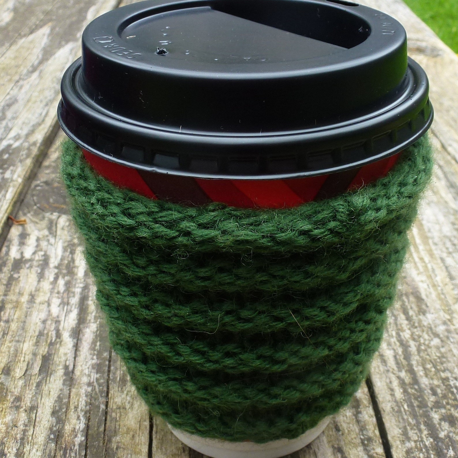 Coffee Cozy Knitting Pattern Knit Coffee Cozy Knitted Cup Cosy - Etsy
