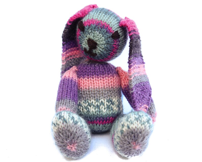 Knitting Pattern US: Rebecca Rabbit a Sweet Floppy Knitted Bunny Rabbit ...