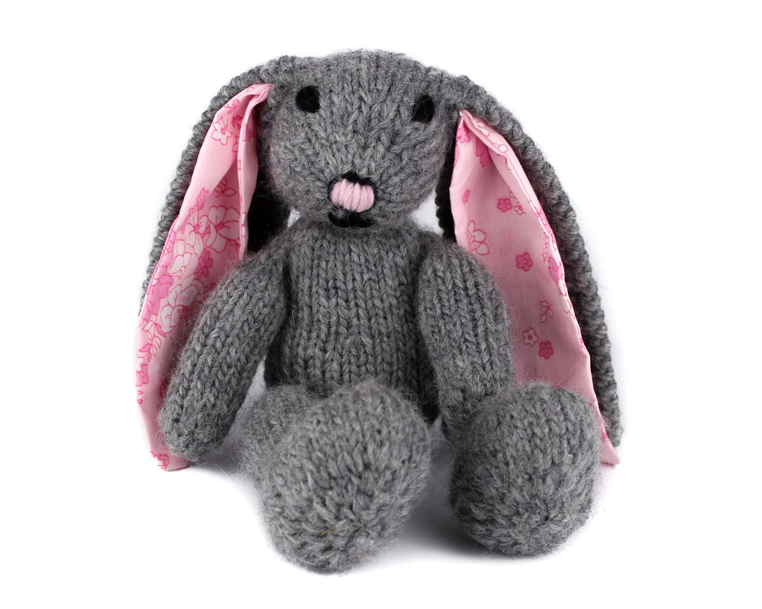 Knitting Pattern (US): Rebecca Rabbit - a Sweet Floppy Knitted Bunny ...