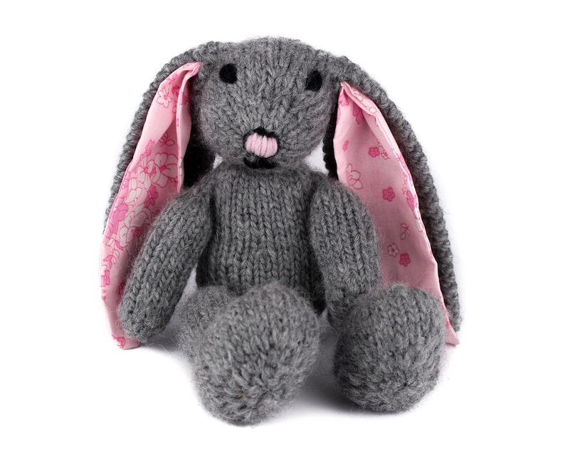 Knitting Pattern (US): Rebecca Rabbit - a Sweet Floppy Knitted Bunny ...