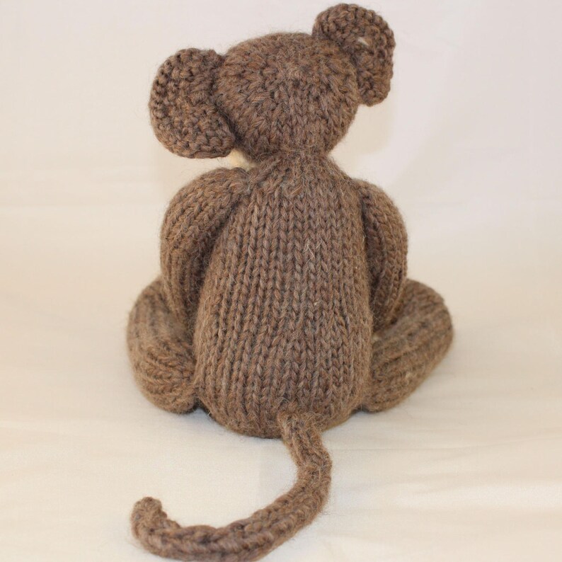 Knitting Pattern (US) for Mischief Monkey Knitted Monkey Toy. Monkey ...