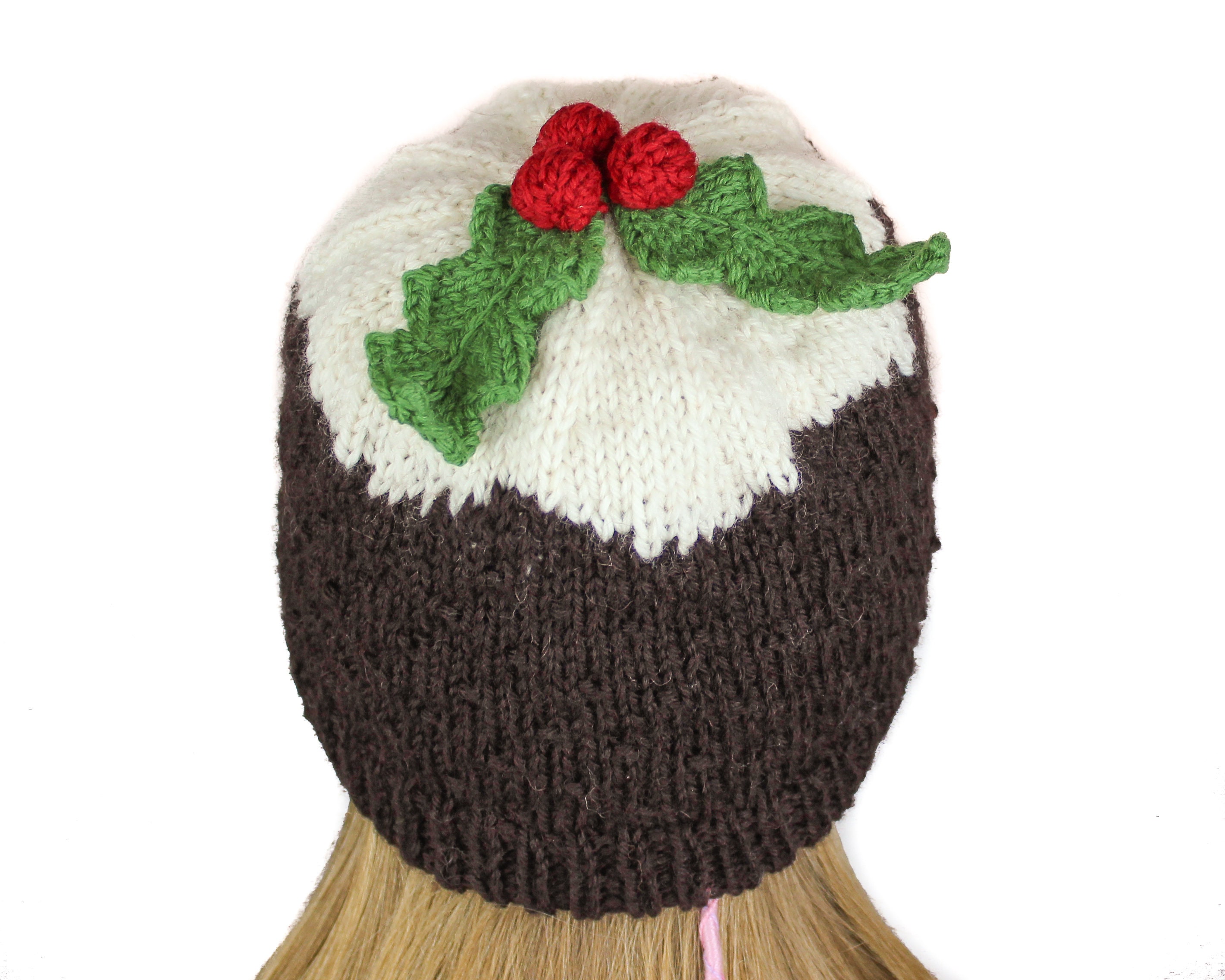 Christmas Pudding Hat Knitting Pattern (US Terms) - Christmas Novelty ...