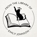 Cat Custom Book Embosser, Library Stamp Book Stamp, Self Inking, From ...