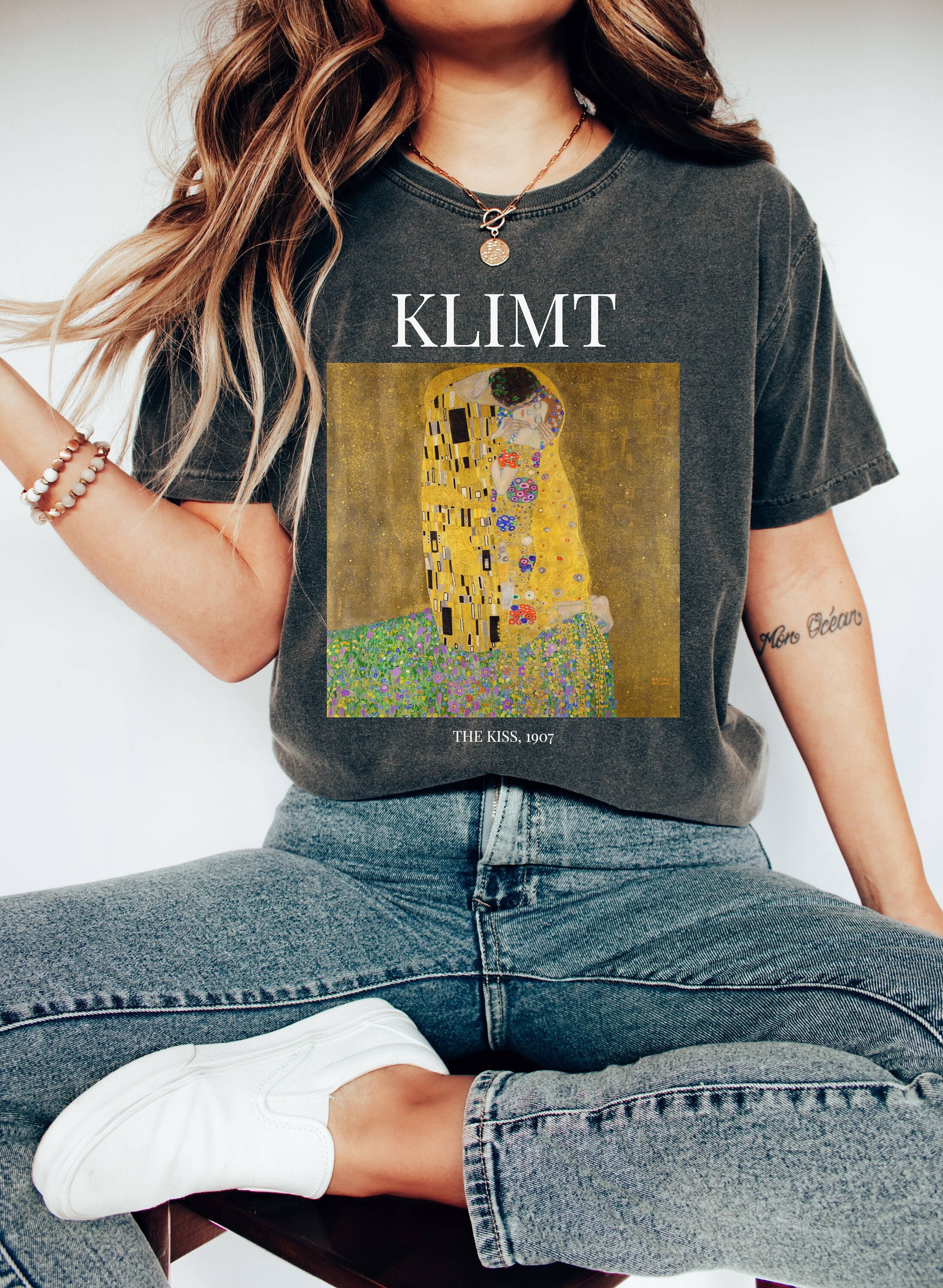 Gustav Klimt Shirt - Etsy Gustav Klimt Shirt - Etsy